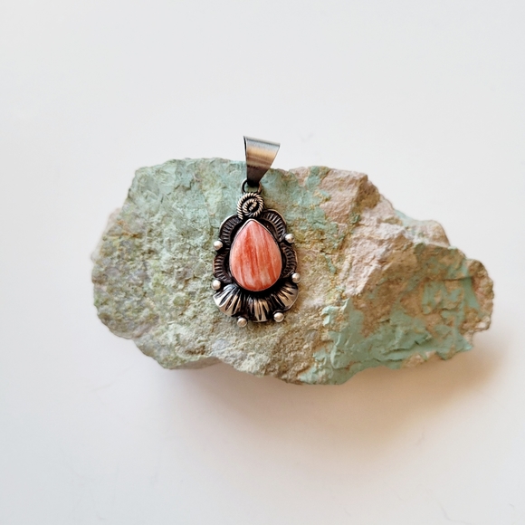Jewelry | Red Spiny Oyster Shell Sterling Silver Native American ...